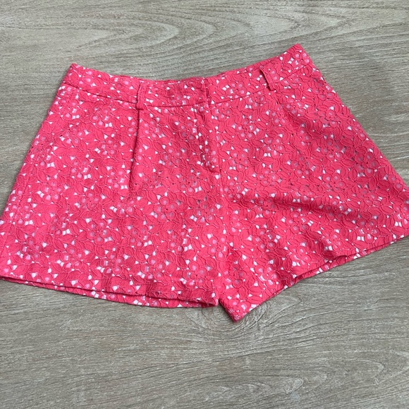 Milly | Shorts | Milly Pink Eyelet Shorts Size 4 | Poshmark